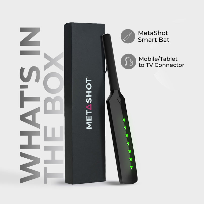 MetaShot Smart Bat Cricket Game (With Universal MHL TV Connector)