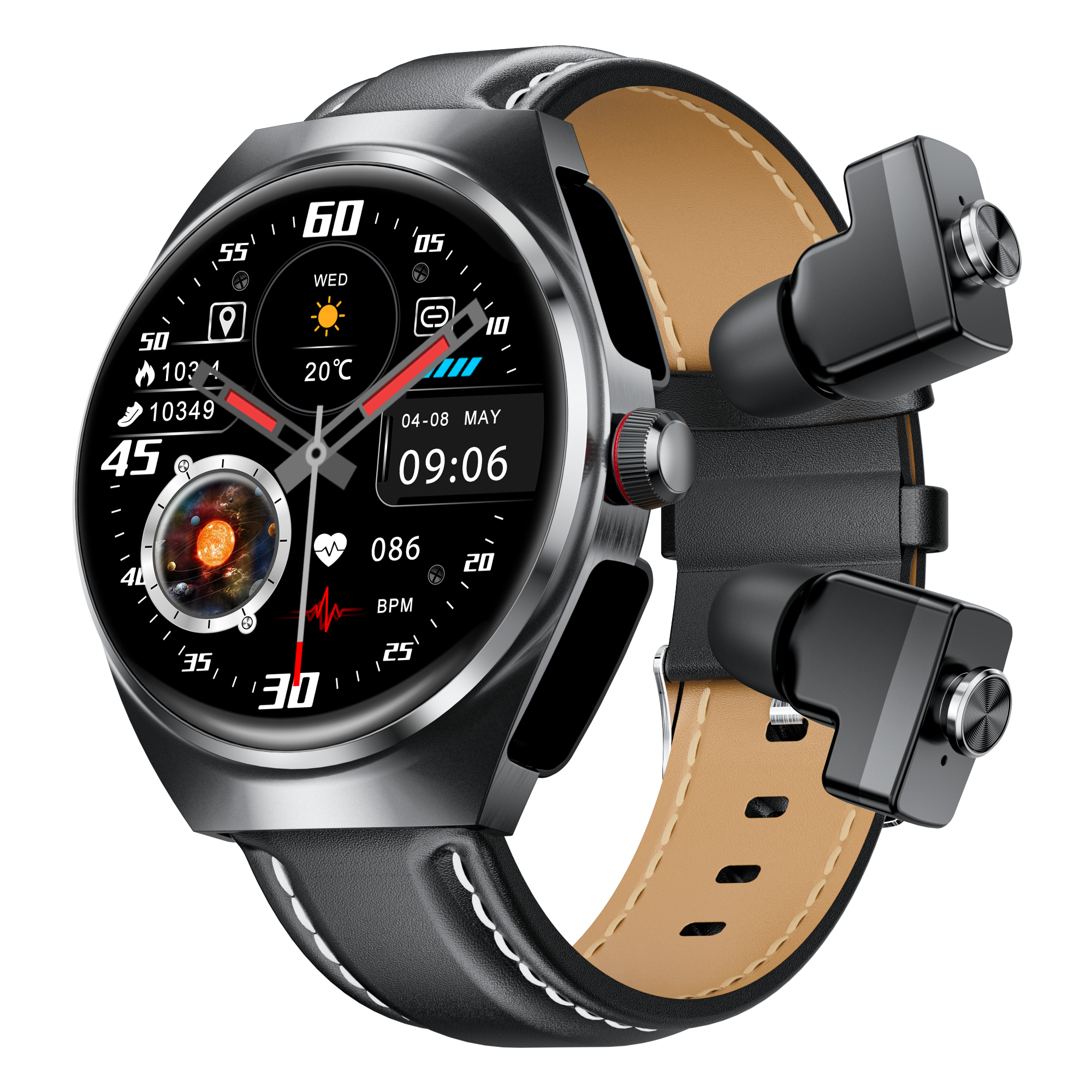 Actilife Smart Watch with Bluetooth TWS Earbuds